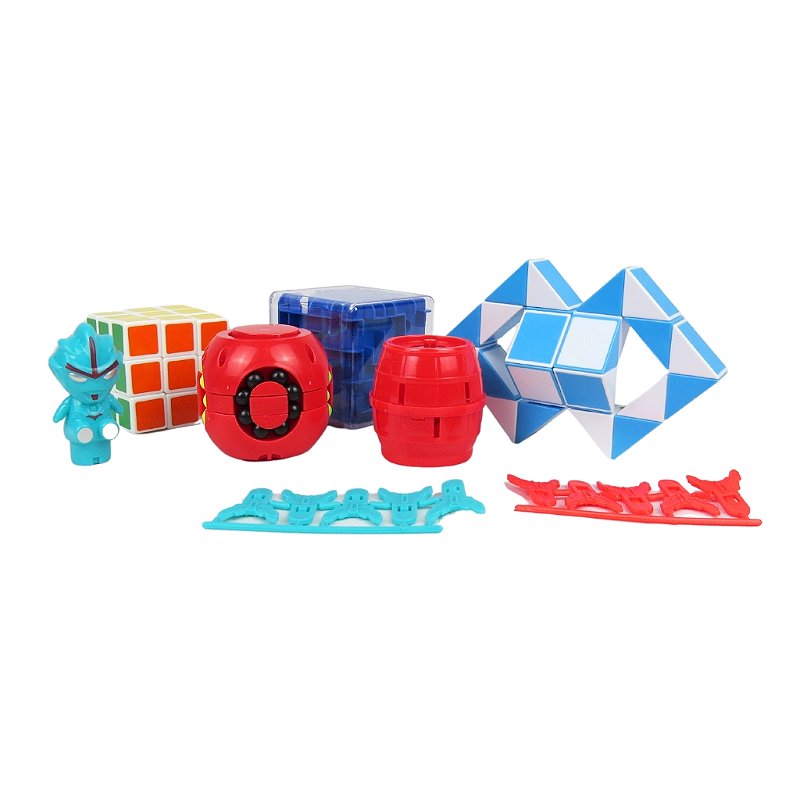 Brinquedo Infantil Shiny Toys Kit 7 Peças Cubo Mágico - Alves Baby