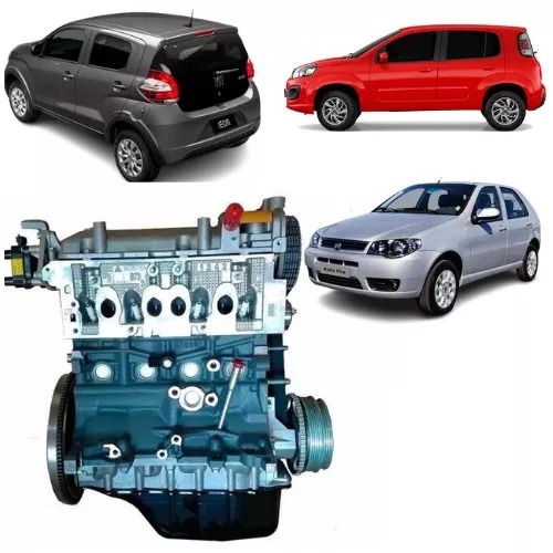 MOTOR FIAT PALIO/MOBI/UNO EVO 1.0 FLEX ORIGINAL - JS SANTORO