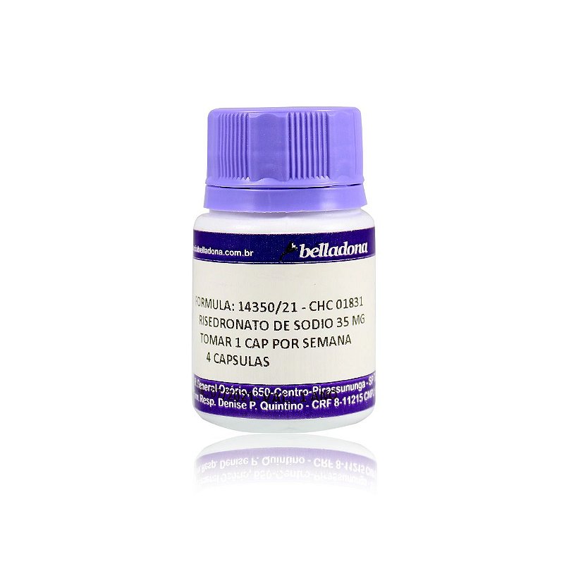 Risedronato De Sódio 35mg 4 Cápsula - BELLADONA - Farmácia Belladona ...