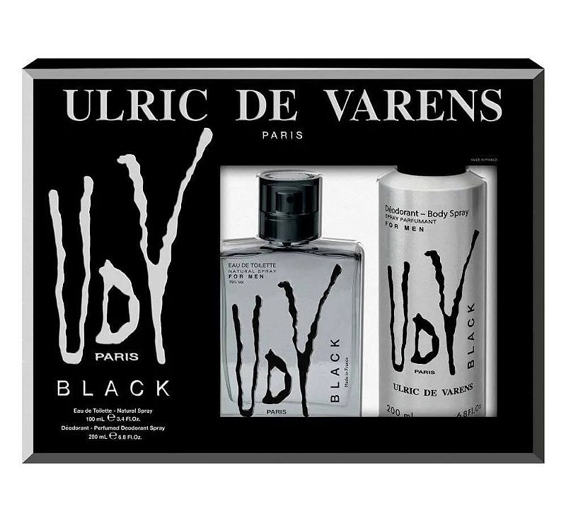 Kit Coffret UDV Black EDT 100ml + Desodorante Corporal 200ml - Ulrich ...