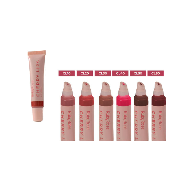 LIP BALM CHERRY LIPS RUBY ROSE - HB-L6503-1 - COR CL10 - Bellíssima Makeup