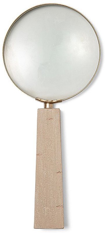 LUPA EM POLIRESINA BEGE 23cm MART - Raffaello Presentes e Decorações A ...