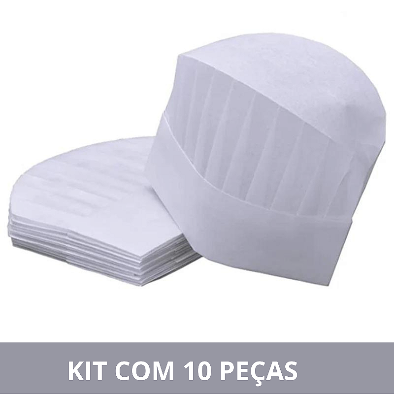 Toque blanche tnt kit com 10 unidades - Loja do Silicone