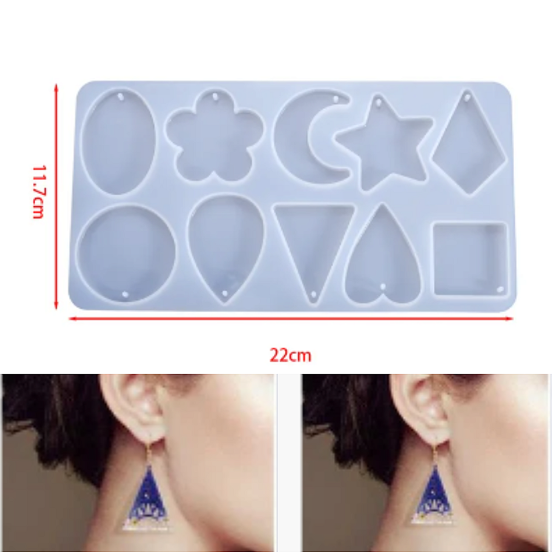 Molde de silicone para pingentes brincos resina epóxi - Loja do Silicone Molde de silicone para pingentes brincos resina epóxi - Loja do Silicone