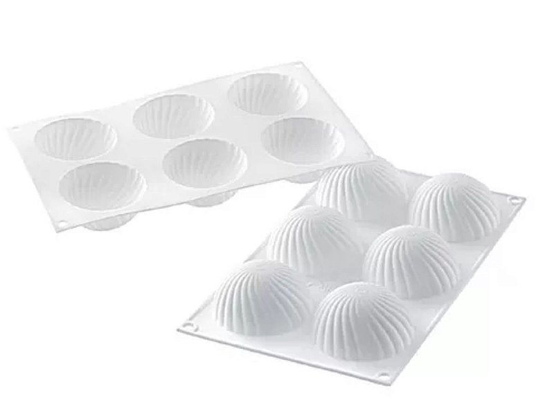 Molde de silicone semi esfera para doces e sobremesas - Loja do Silicone