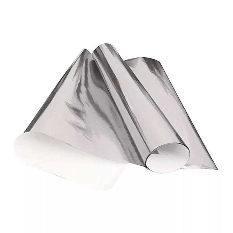 Papel Cartolina Laminada Prata 48 x 60cm 20 Folhas em Oferta na Obra ...