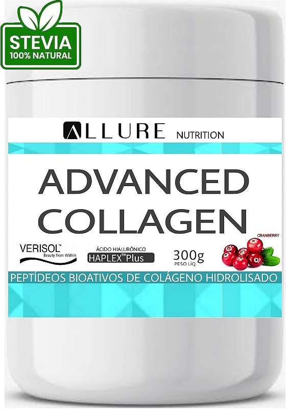 Colágeno Verisol Puro Ácido Hialurônico Haplex®Plus Biotina Vitaminas - Allure Pharma