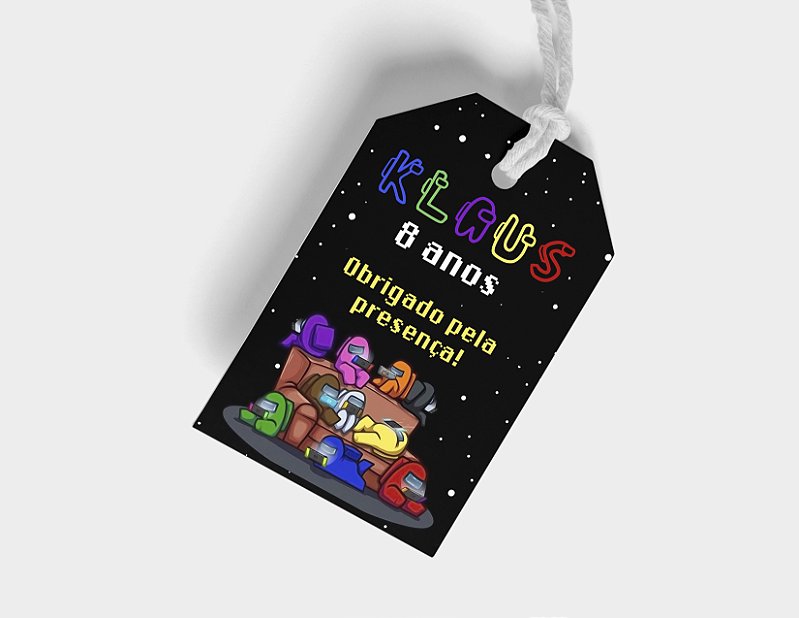 Tag Agradecimento Among Us - Criart - Papelaria Divertida