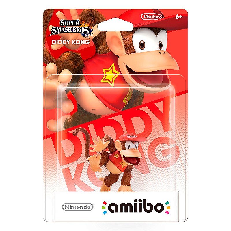 Amiibo Diddy Kong Super Smash Bros Series - Nintendo - IzzyGames Onde você economiza Brincando