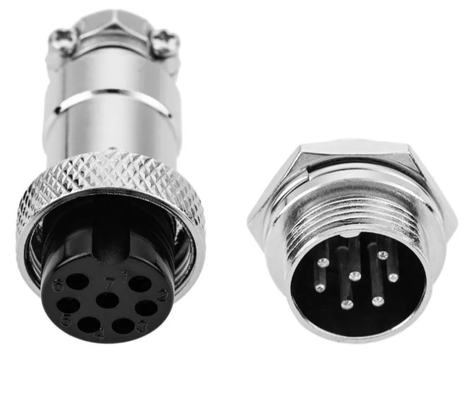 Conector Mike 7 Vias Macho e Fêmea - Fermarc - Robótica