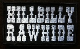 Patch Preto Pequeno Hillbilly Rawhide - Hillbilly Rawhide Store