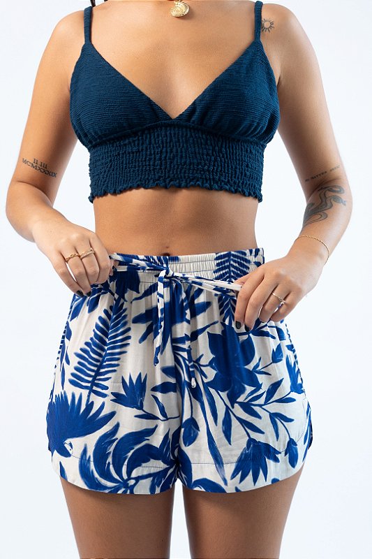 Short Boxer Oásis Azul - Loja da Bruna