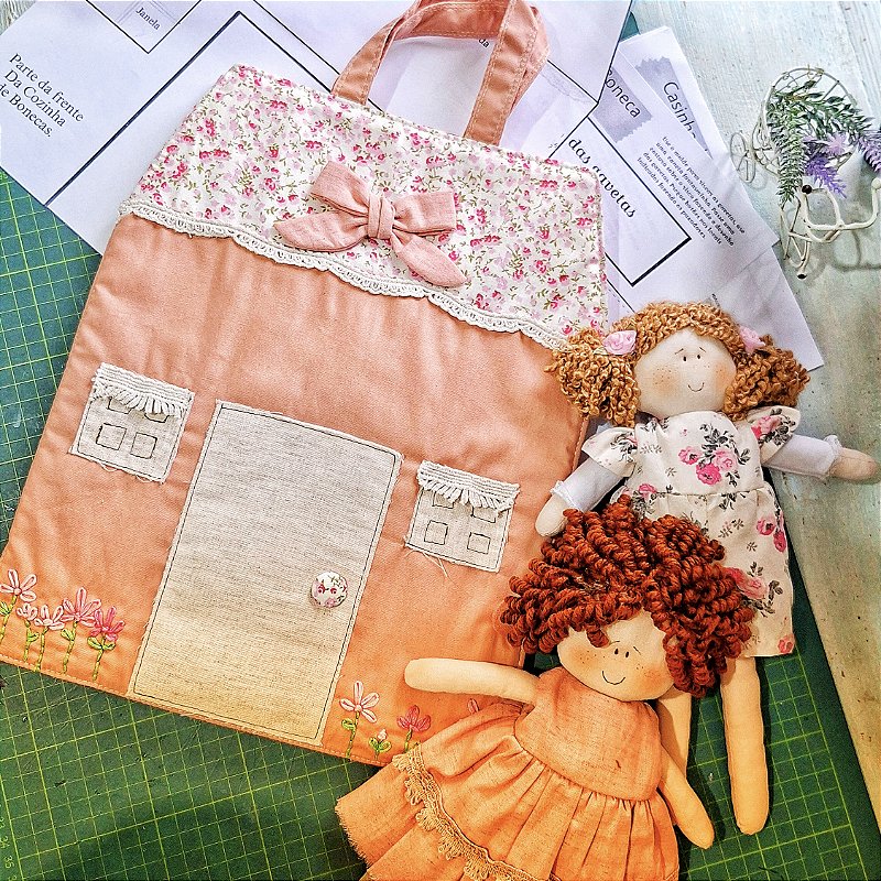 Molde casinha de boneca grande - Ateliê Quartinho Encantado