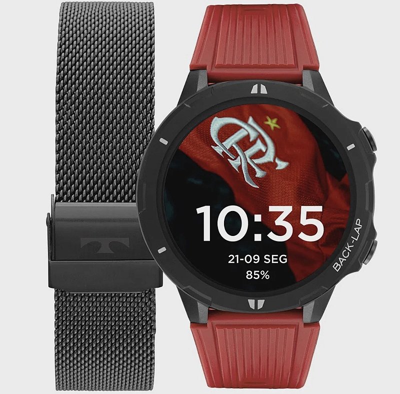 Relógio de Pulso Smartwatch Technos Connect Sports Flamengo Edição Esp ...