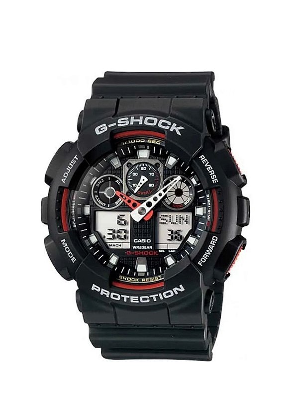 Relógio Casio G-Shock GA-100-1A4DR - GMT-3 Loja