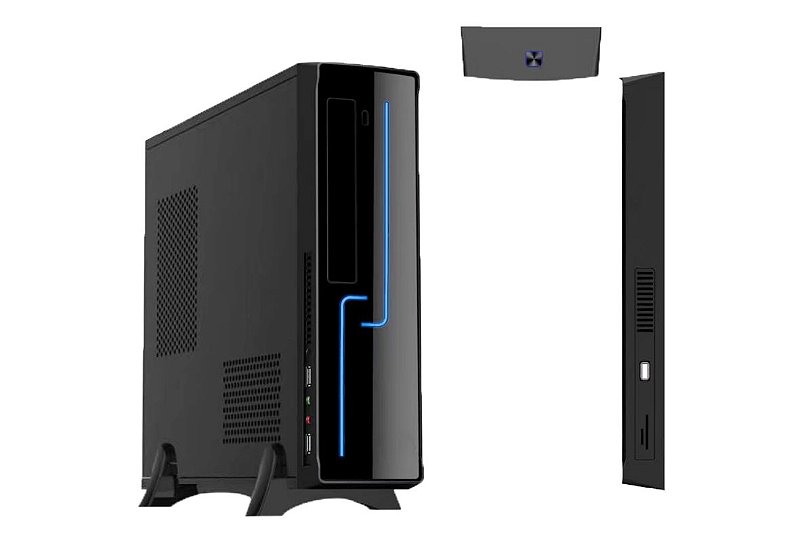 GABINETE BRAZIL PC SLIM MICRO ITX H308 BLACK - Brazil PC