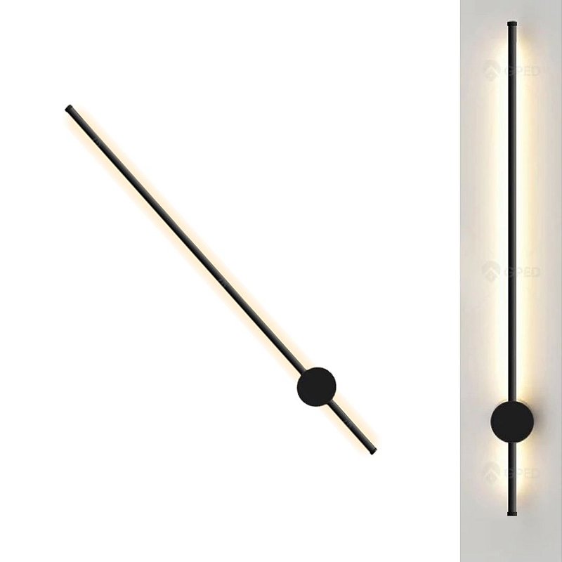 Arandela LED 12W Linear Slim Preto 60cm 3000K Bivolt AD2509 - Planet ...