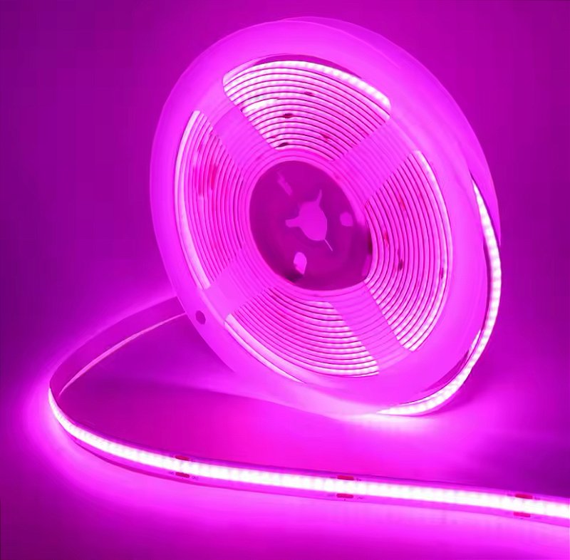 Fita LED COB Rosa 15W 480 LED’s 24V IP44 10 Metros - Planet Iluminação ...