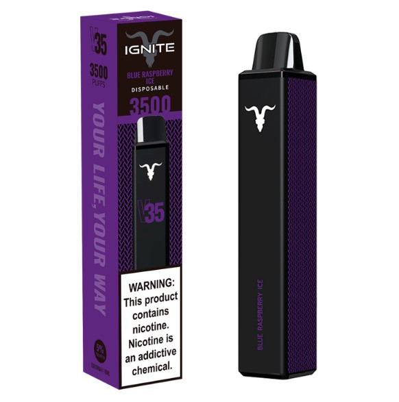 Pod Descartável – Blue Raspberry Ice – V35 – 3500 Puff – Ignite - Vape Inga