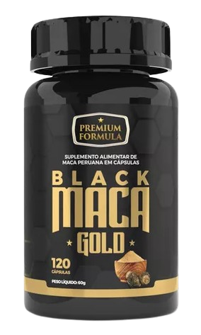 Black Maca Gold 120caps - Premium Formula - Club Vitta Suplementos