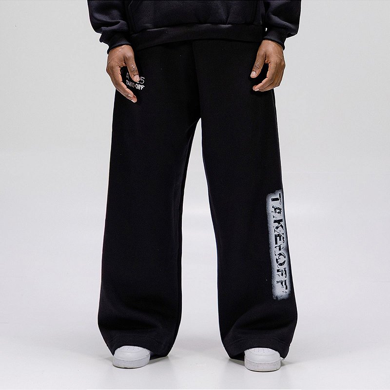 Calça Moletom TAKE-OFF "Vision Black" - Mstock Store