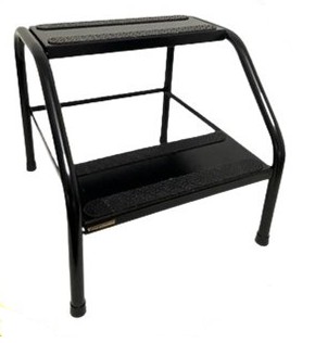 Escada 2 degraus - Linha Black - Esquadriplast