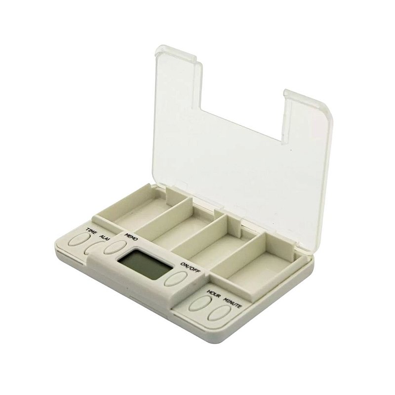 Porta Comprimido Cápsulas E Remédios Digital Com 4 Alarmes - Loja ...
