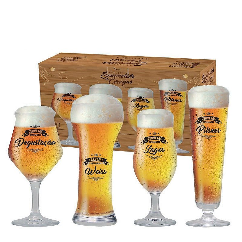 Conjunto de Copos para Cervejas Claras - Beer Sommelier 4 peças - Loja ...