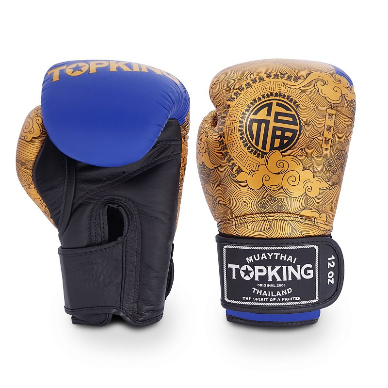 Luva de Muay Thai Top King Couro Tailandês Original - Romano Sports ...