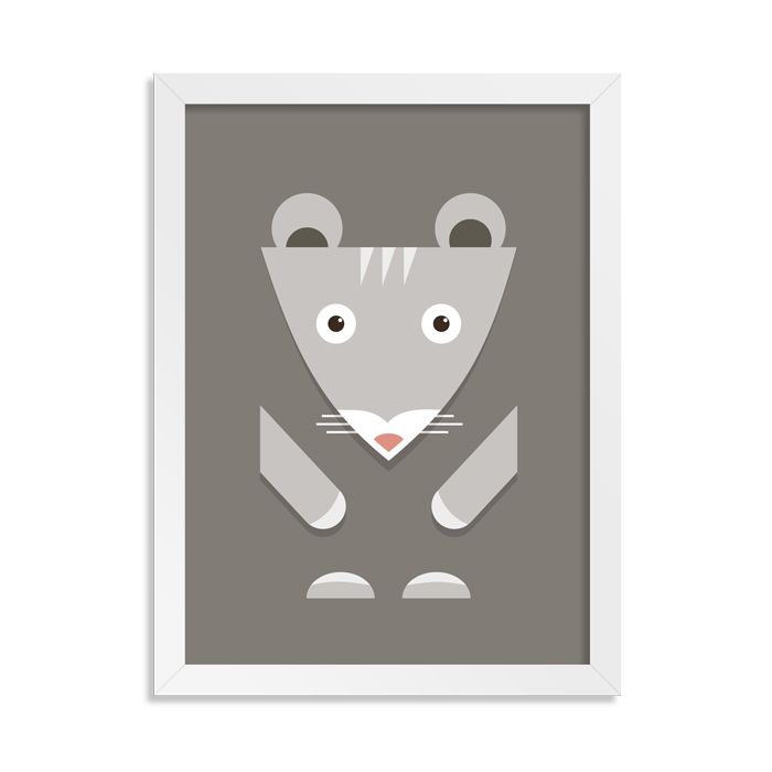 Quadro Totem Rato - Decor Quadros - Bebê e Infantil