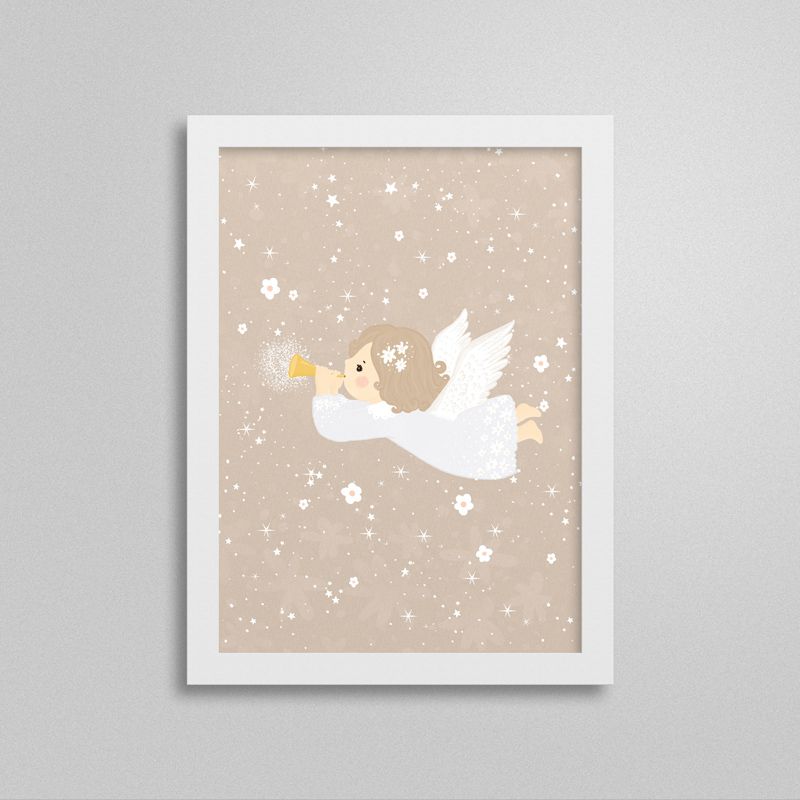 Quadro Decorativo Anjo 3 - Decor Quadros - Bebê e Infantil