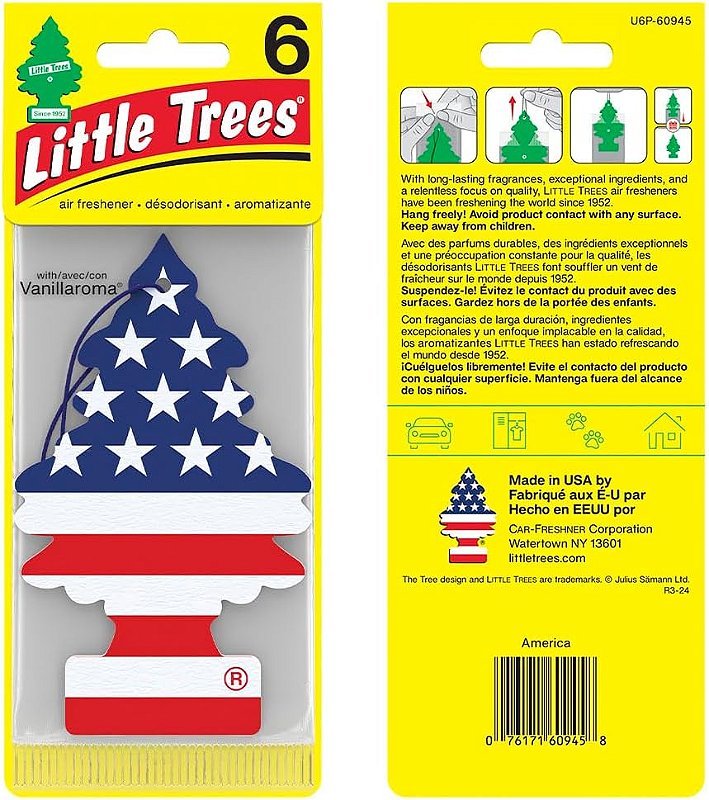 Little Trees Vanilla Pride Com 6 unidades - Little Tree - Aromatizantes