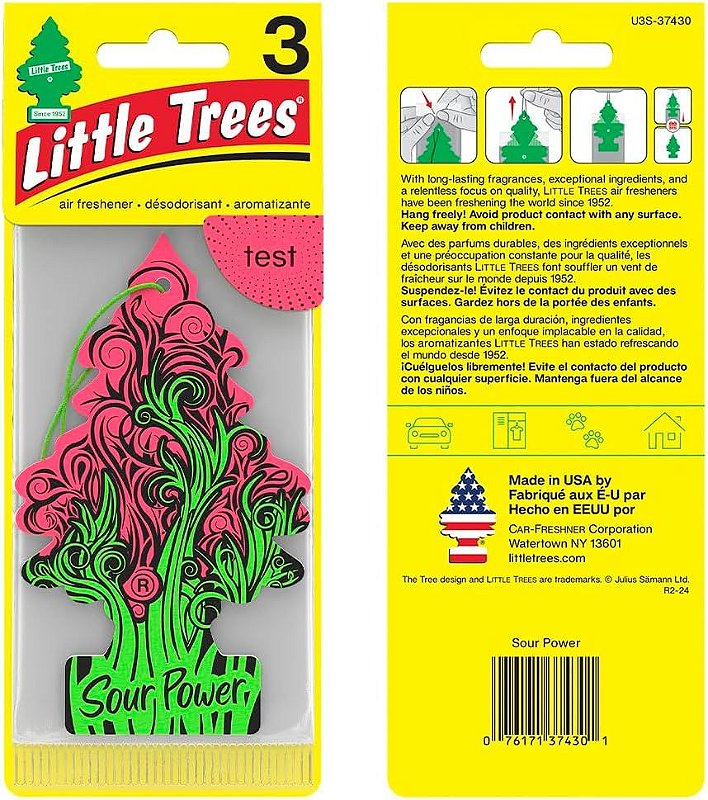 Little Trees Sour Pour | Aromatizador Carro e Ambiente - Little Tree ...