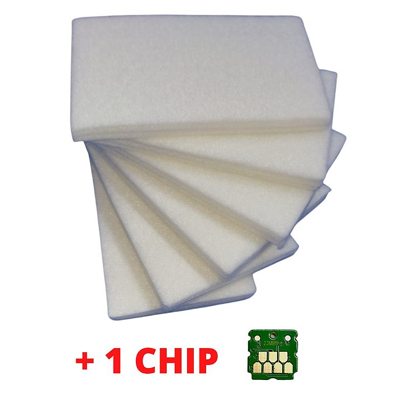 KIT ESPONJAS ESTACAO LIMPEZA EPSON F570 T3170 + CHIP - lojaimprexcopy ...