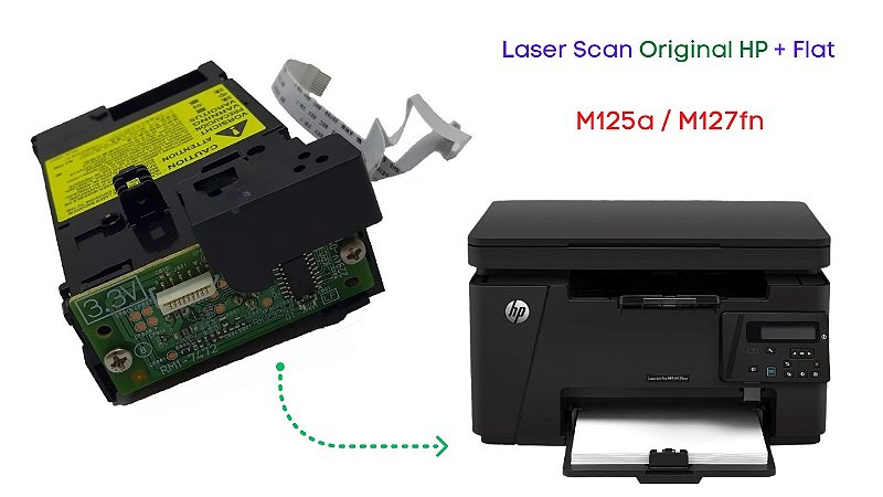 UNIDADE LASER SCAN HP LASERJET M125A M127FN - RM1-7472 - lojaimprexcopy ...