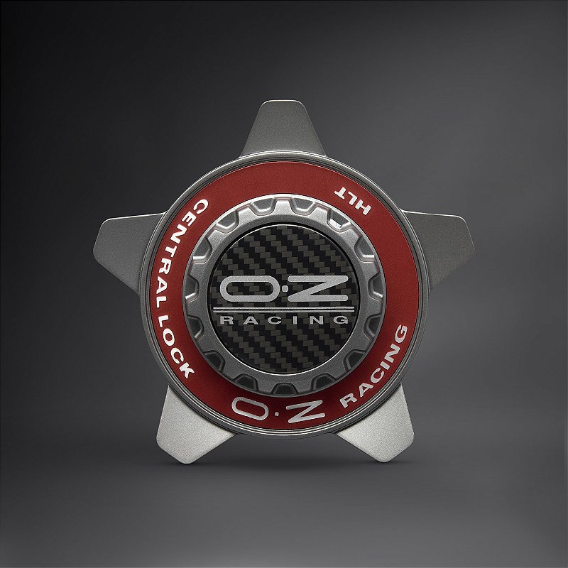 Centercap Centerlock para OZ Formula - M668 OZ Ø55 Grigio Corsa + Red ...
