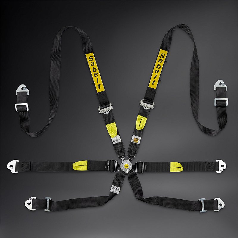 Sabelt - Cinto 6P Saloon Silver Endurance Preto - FIA 8863-2018 ...