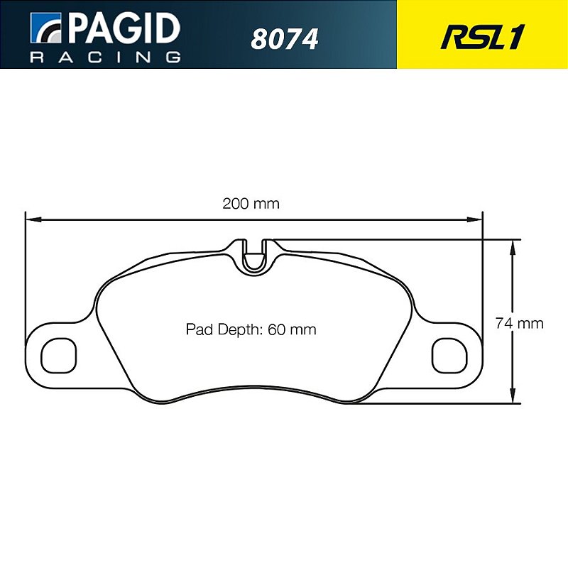PAGID 8074 RSL1 - Dianteira - Porsche 718, 997, 991.1, 991.2, 992 ...