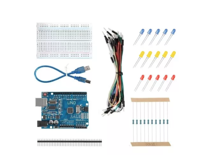 KIT STARTER C/ UNO CH340 COMPATÍVEL ARDUINO + BOX - ARDUCORE - Robótica Educacional arduino