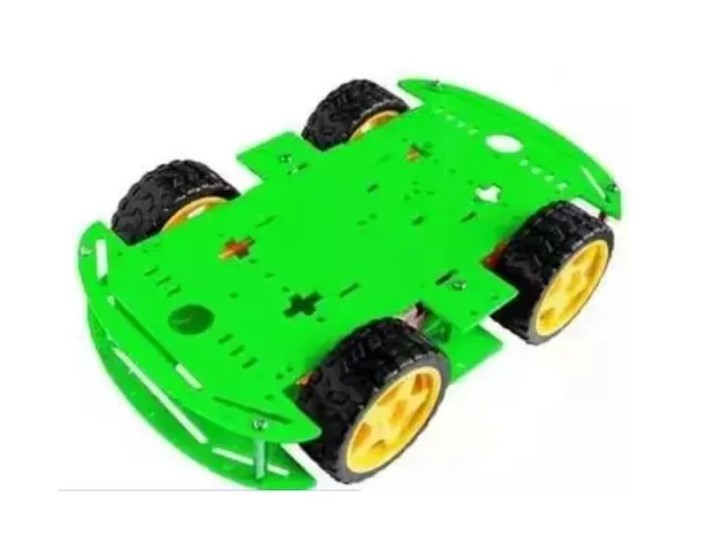 KIT CHASSI COM 4 RODAS 4WD VERDE CARRO PARA ROBÓTICA - ARDUCORE ...
