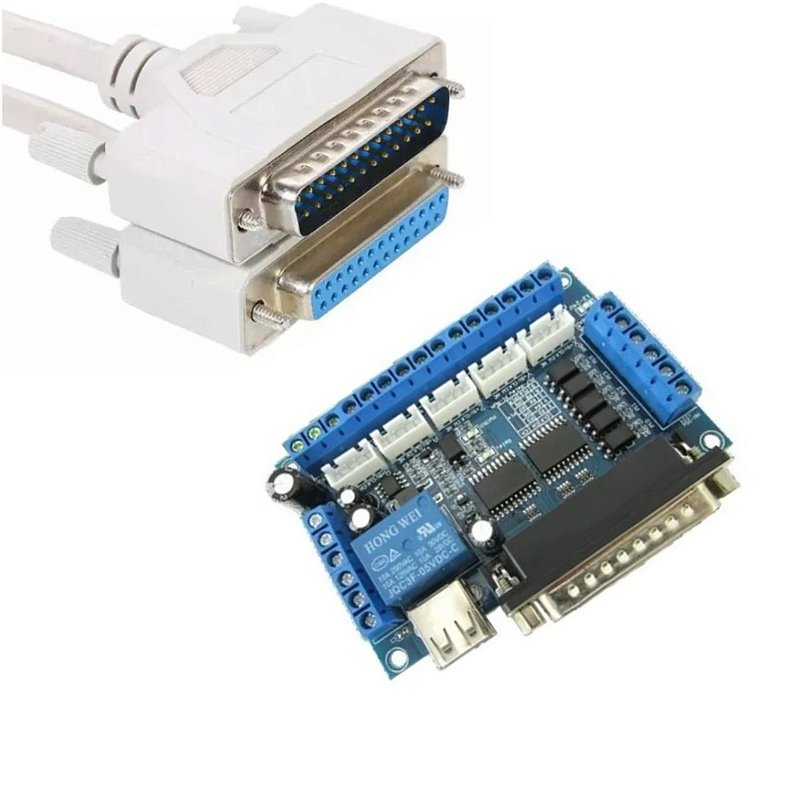 Placa Interface Cnc 5 Eixos Bob + Cabo Db25 - ARDUCORE - Robótica ...