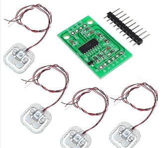 KIT 4 CELULA DE CARGA 50 KG e 1 SENSOR HX711 - ARDUCORE - Robótica ...