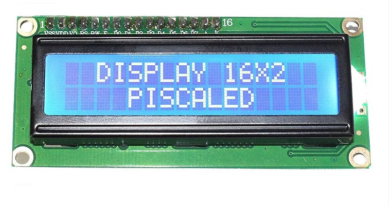 Display LCD 16x2 C/ BlackLight - ARDUCORE - Robótica Educacional arduino