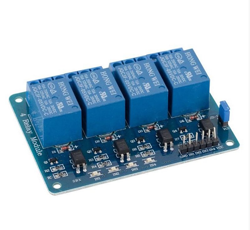 Módulo Relé 5V 4 Canais arduino - ARDUCORE - Robótica Educacional arduino