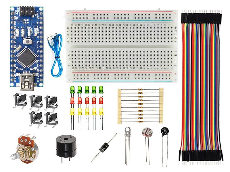 KIT ARDUINO NANO BÁSICO COMPATÍVEL - ARDUCORE - Robótica Educacional ...