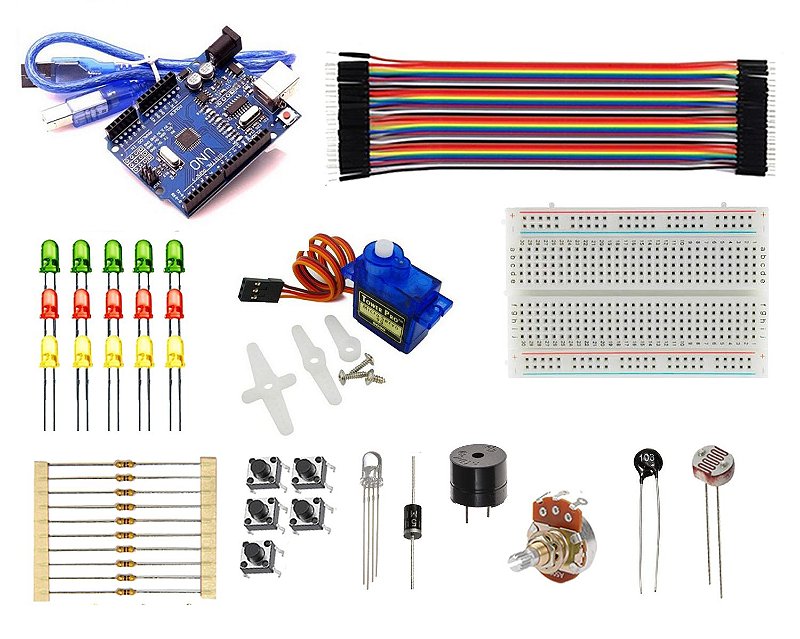 KIT BASICO *UNO *SMD 115PC - ARDUCORE - Robótica Educacional arduino KIT BASICO *UNO *SMD 115PC - ARDUCORE - Robótica Educacional arduino