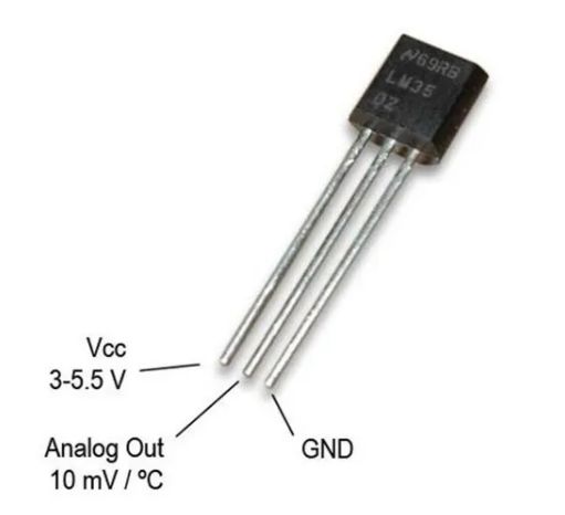 SENSOR DE TEMPERATURA LM35 TO92 - ARDUCORE - Robótica Educacional arduino