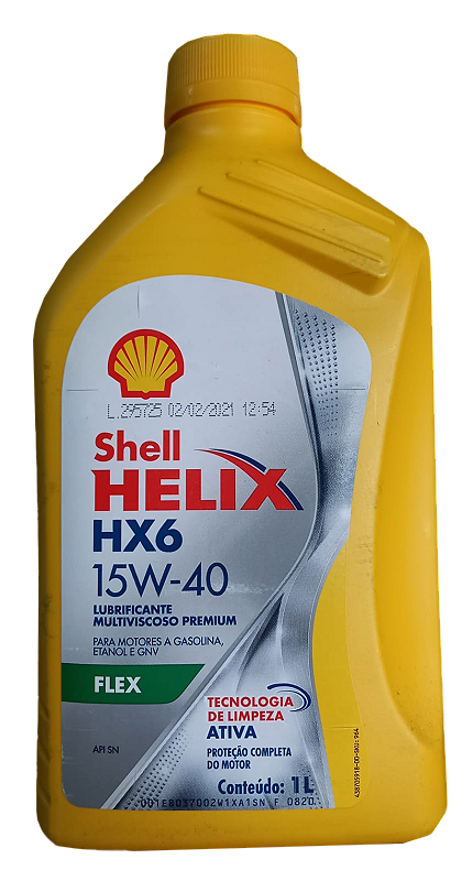 SHELL HELIX HX6 FLEX - SN 15W40 - SEMI SINTÉTICO - ( 12 X 1 LT ) - All ...