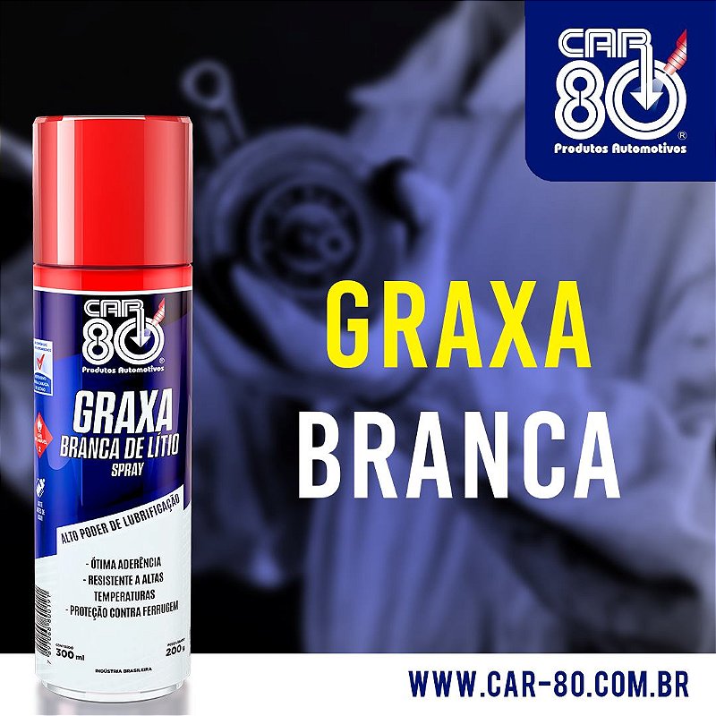 Graxa Branca Spray - CAR80 - ( 300 ML ) - All Shine