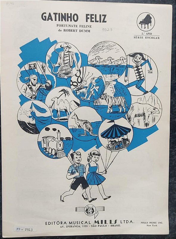 GATINHO FELIZ - partitura para piano - Robert Dumm - Recanto Musical